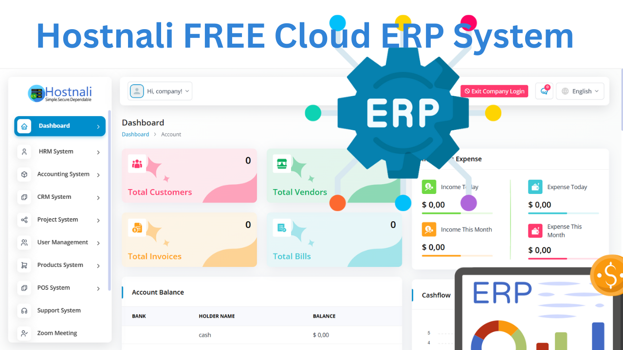 Hostnali Business Suite: All-in-One ERP SaaS for CRM, HR, Accounting ...